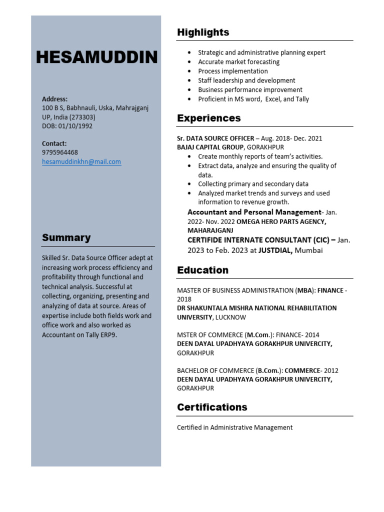 Cv 2023 Updated Pdf Economies Business