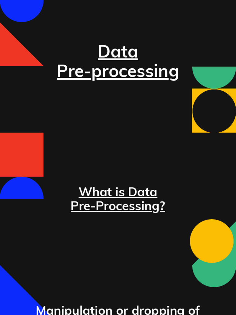 Data Pre Processing Pdf Cross Validation Statistics Artificial Intelligence