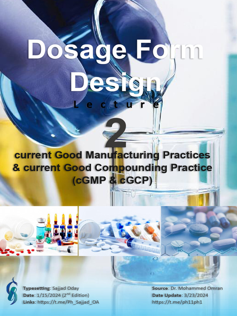 cGMP & cGCP in Pharmaceutical Design | PDF | Pharmacology | Health Care
