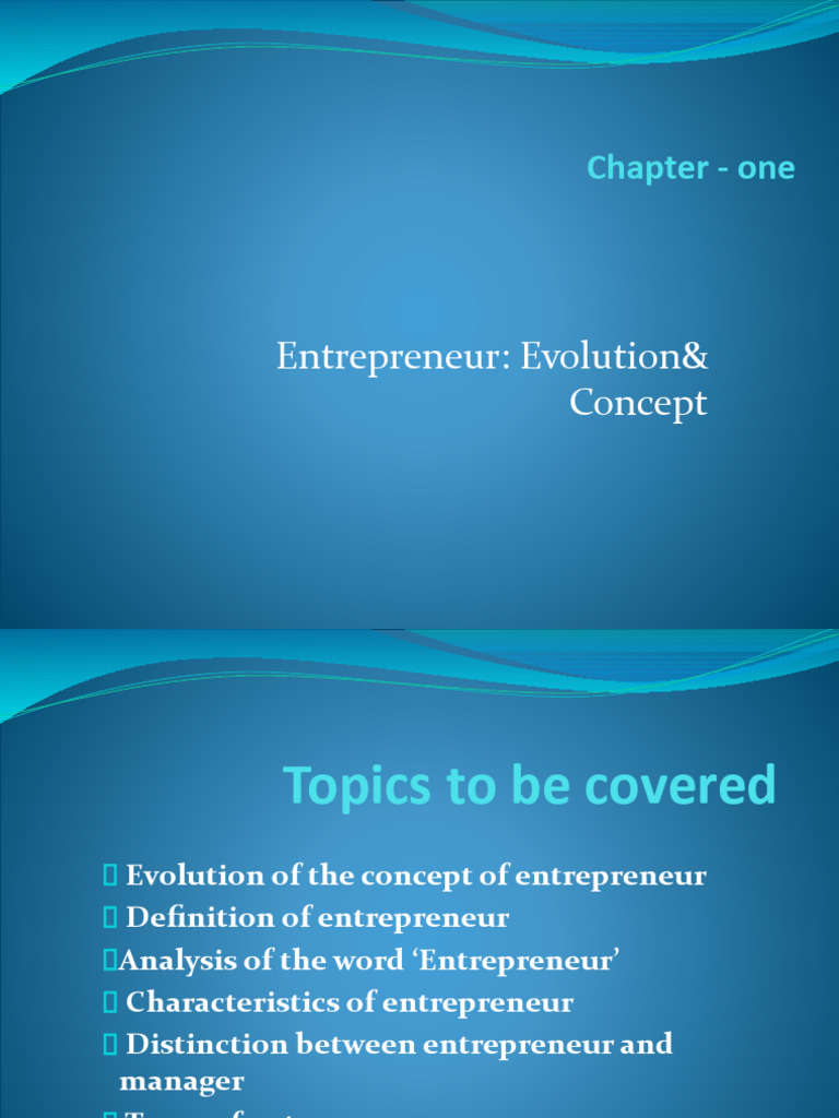 Understanding Entrepreneurship Concepts | PDF | Entrepreneurship ...