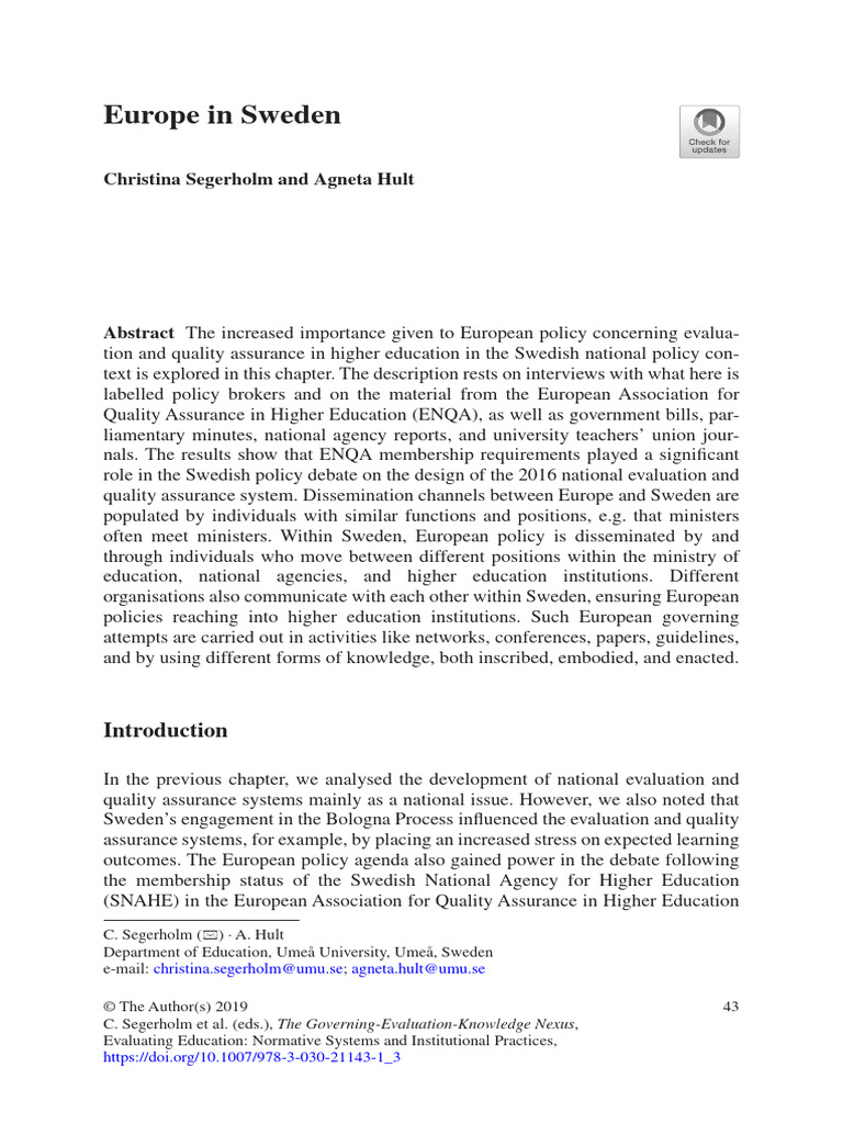 Europe in Sweden | PDF | European Union | Sweden