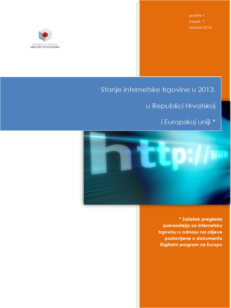 Stanje Internetske Trgovine U Hrvatskoj | PDF
