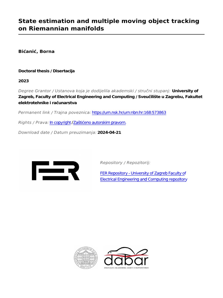 Dissertation Bicanic PDF A | PDF | Differentiable Manifold ...