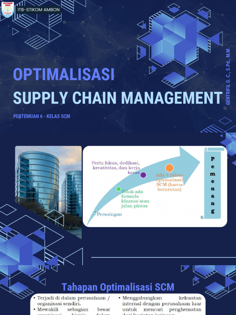 SCM P. 6 Optimalisasi Supply Chain Management (SCM) - Compressed - 2 | PDF