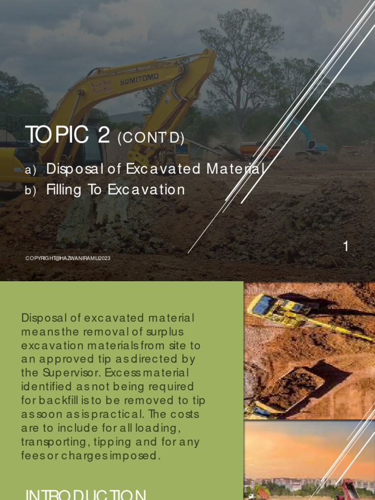 Lecture 3-Excavation Works | PDF | Soil | Truck