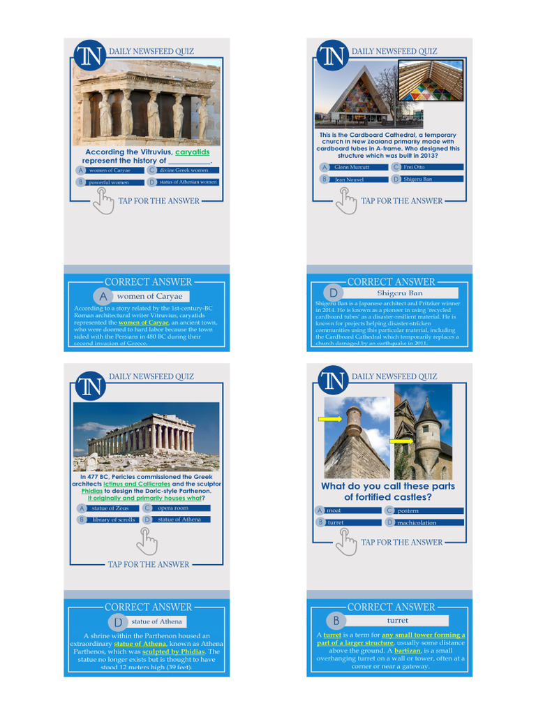 TN Newfeed Quiz Compiled Set 1 | PDF