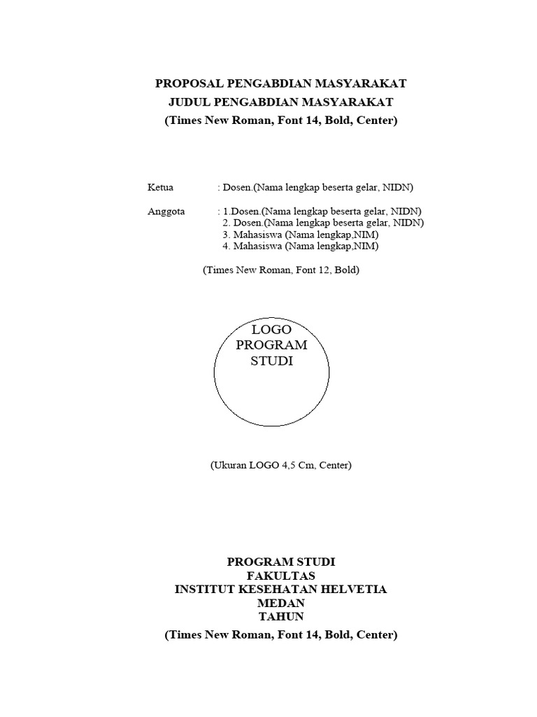 Template Proposal Pengabdian Masyarakat (Hibah) - 1 | PDF