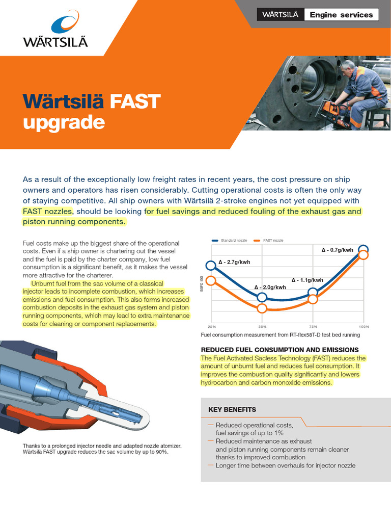 Wartsila Fast Upgrade | Download Free PDF | Exhaust Gas | Fuel Injection Wartsila Fast Upgrade | Download Free PDF | Exhaust Gas | Fuel Injection