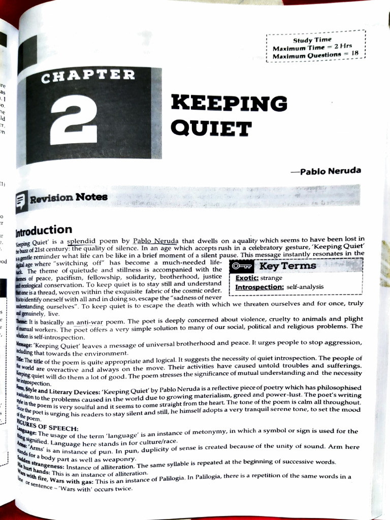 Keeping Quiet | PDF