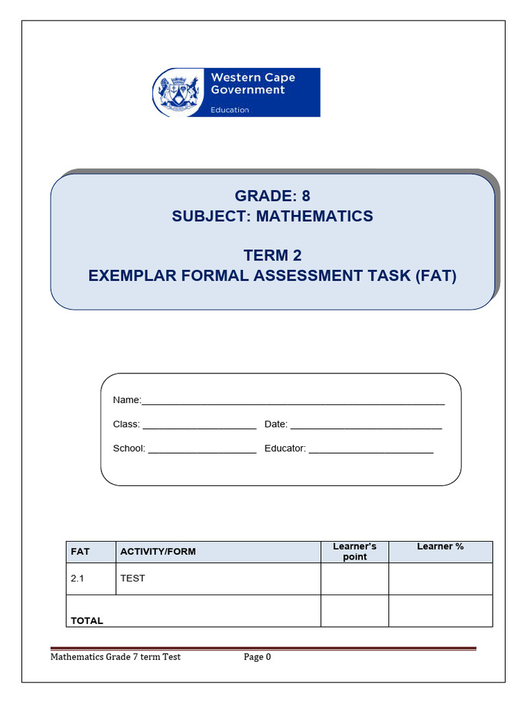 Grade 9 Geometry Term 2 Test | PDF | Triangle | Triangle Geometry