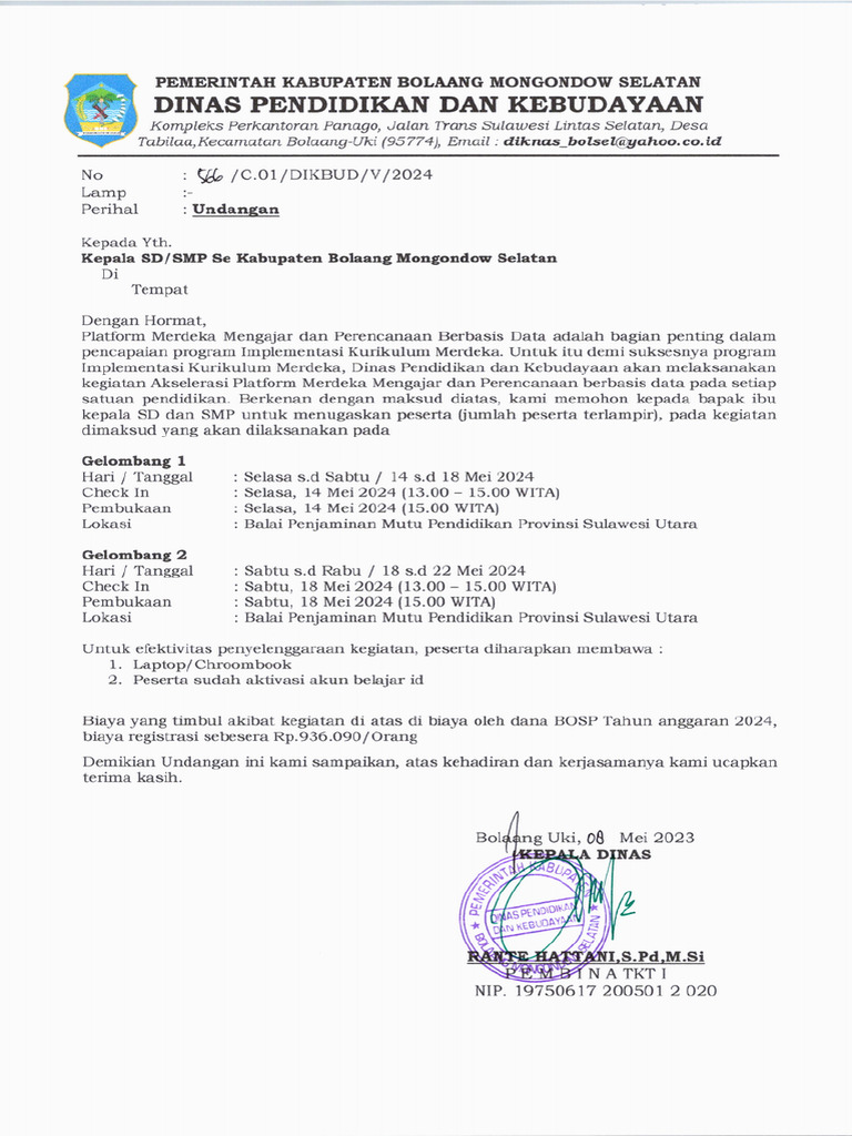 Undangan PMM Fix | PDF