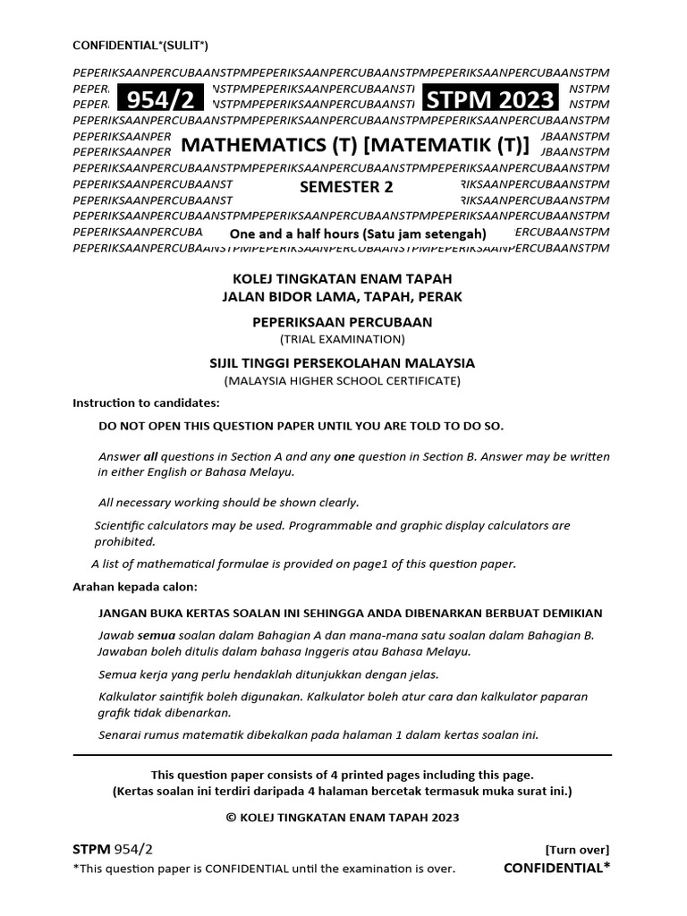 2023-2-Kte Tapah (Q&a) | PDF | Asymptote | Curve
