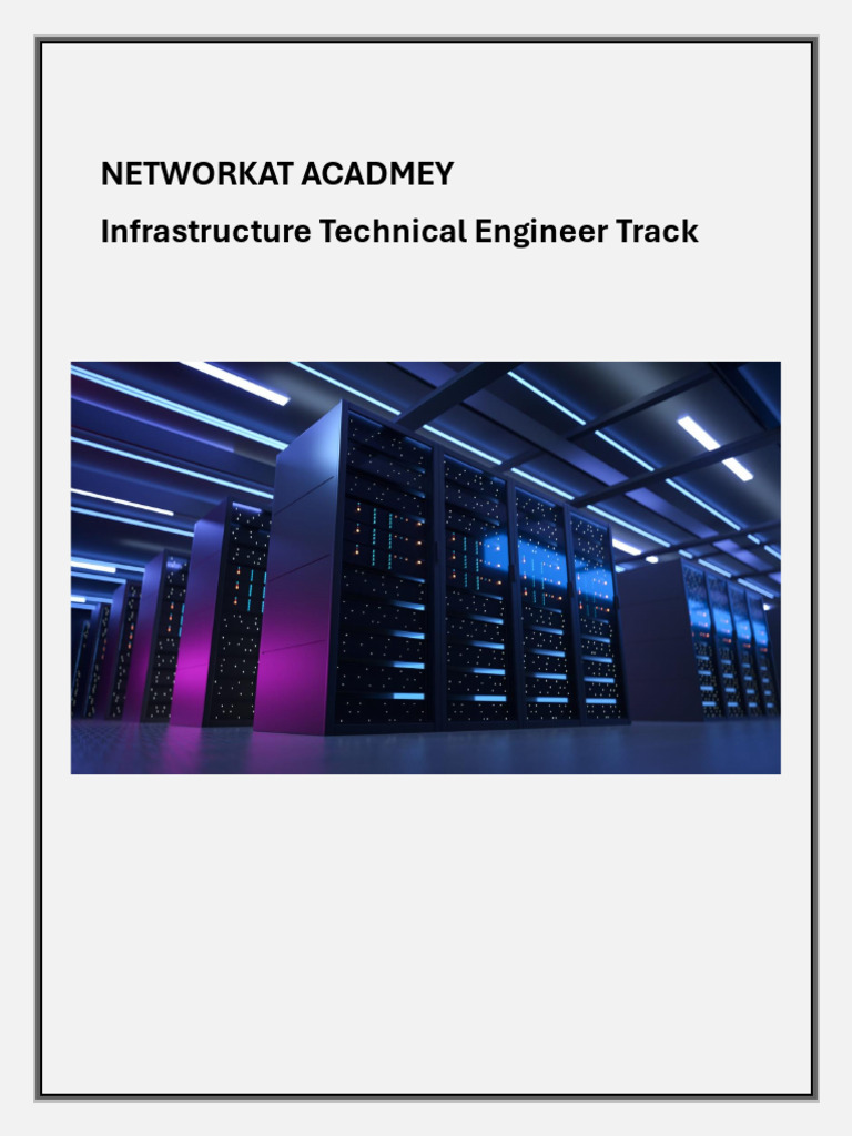 Infrastructure Technical Engineer Track | PDF | Active Directory | Backup
