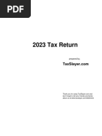 2023 Individual Tax Return | PDF