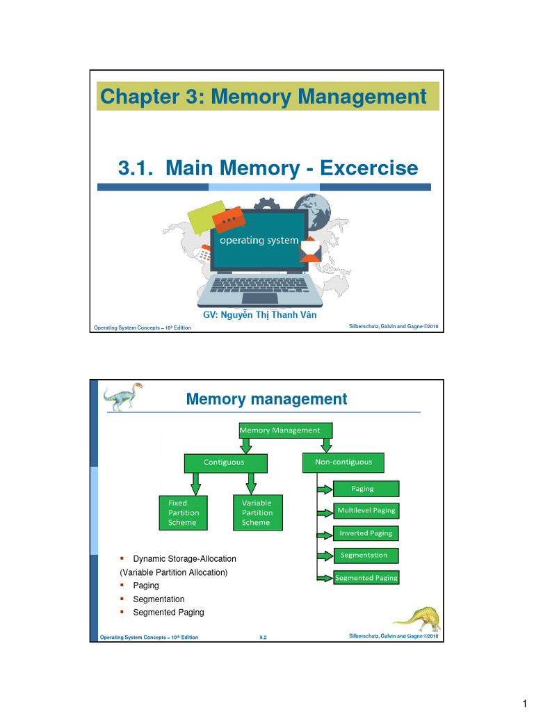 Ch03.1 - ReviewTV_Excercise_Main Memory | PDF
