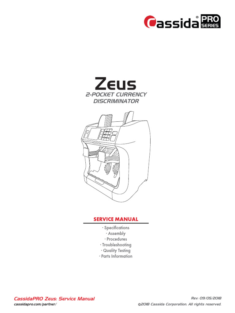 CassidaPRO Zeus Service Manual | PDF | Usb | Electronics