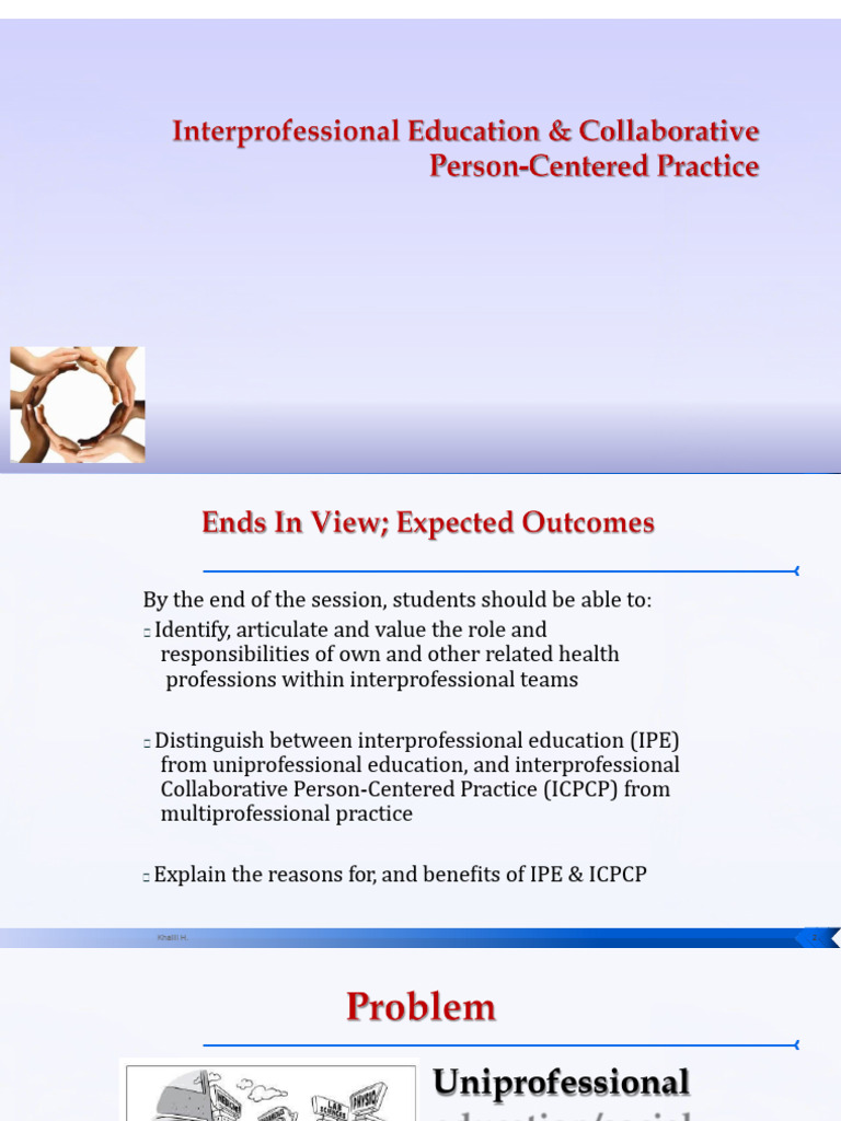 2IPE and IPC 2020 Final | PDF | Caregiver | Health Care