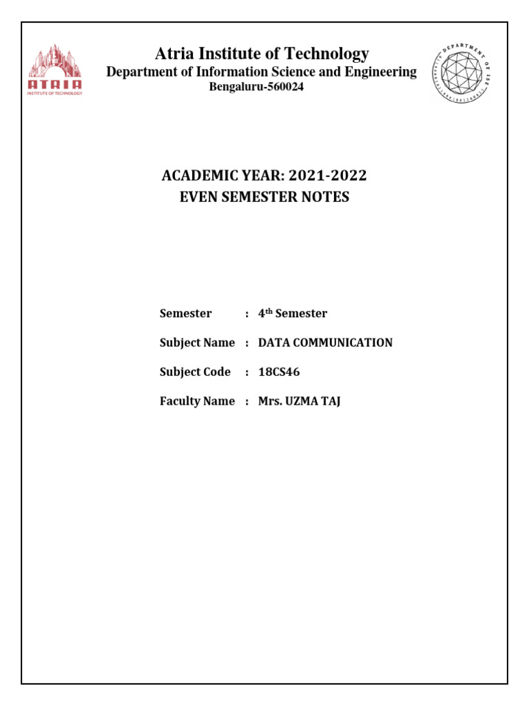 Dc Notes Pdf Internet Protocols Osi Model