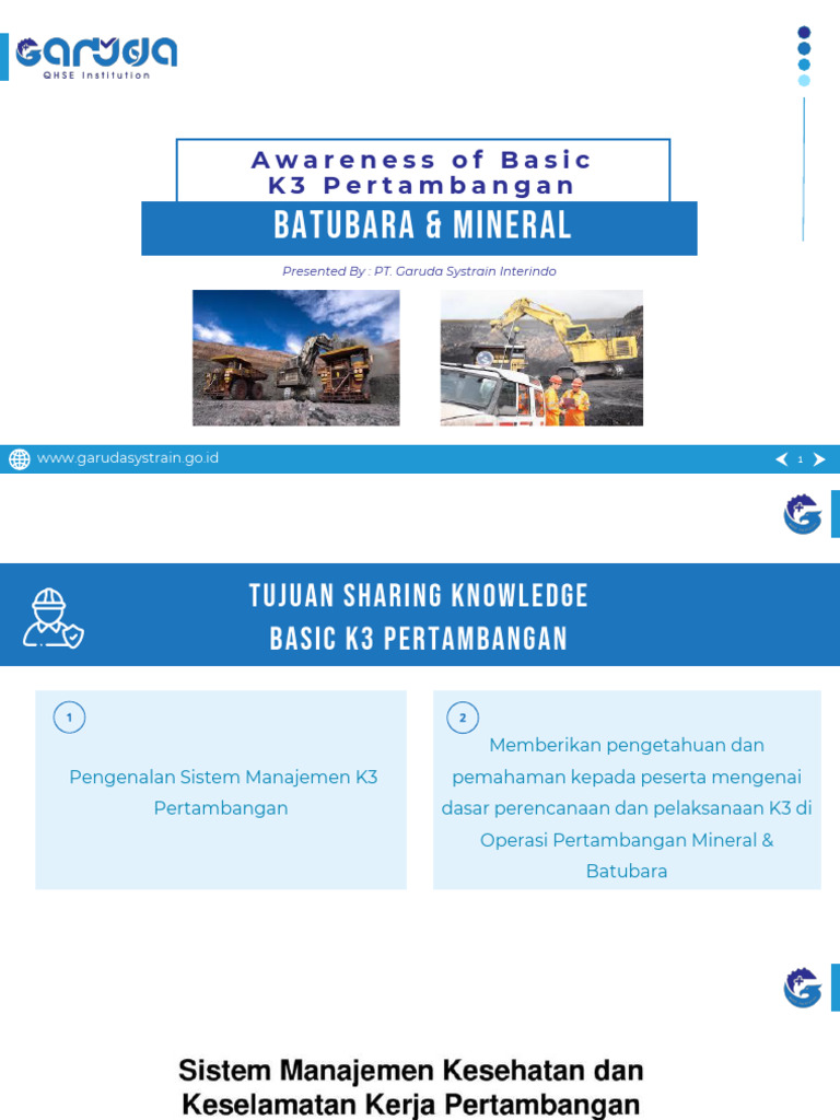 GSI - K3 Pertambangan | PDF