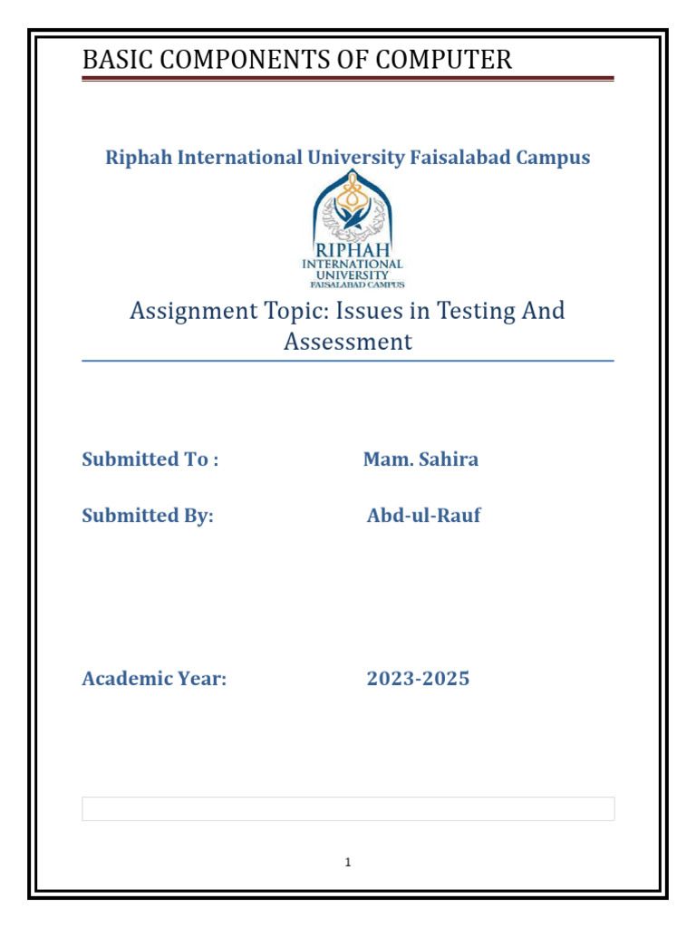 Basic Components of Computer. | PDF | Computer Hardware | Input/Output