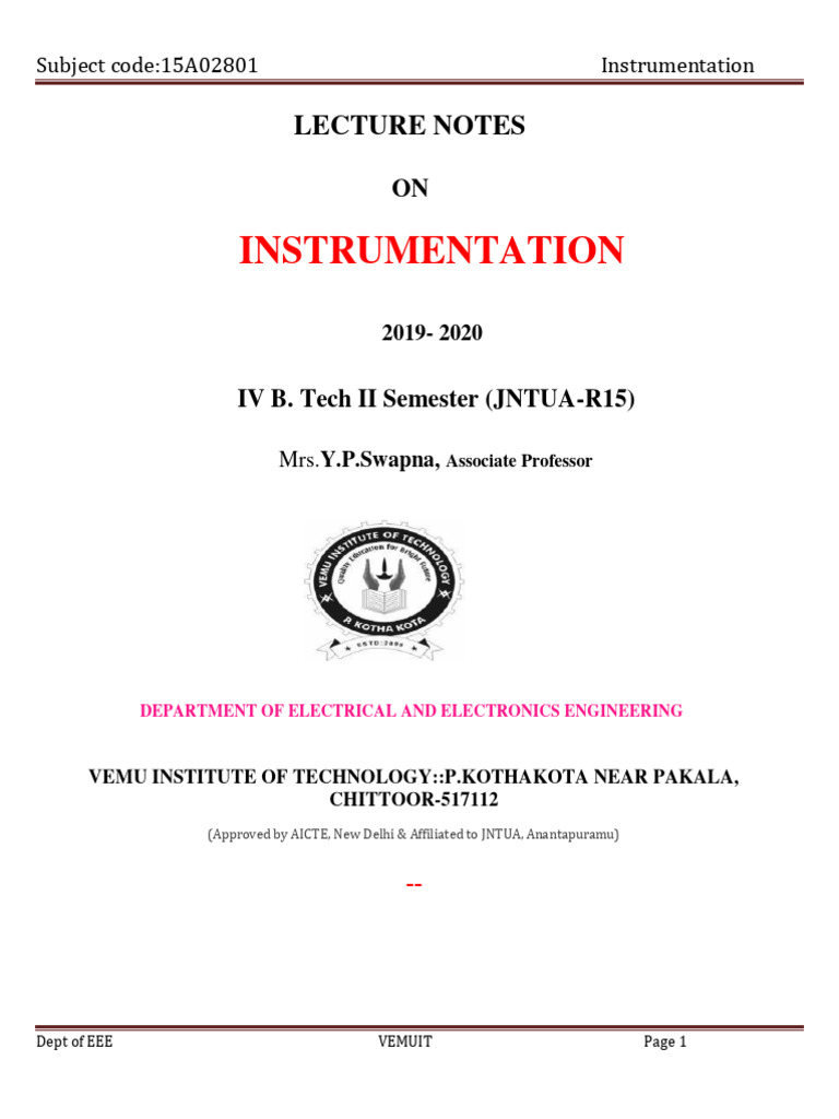 Ins Notes r15 | PDF | Accuracy And Precision | Observational Error