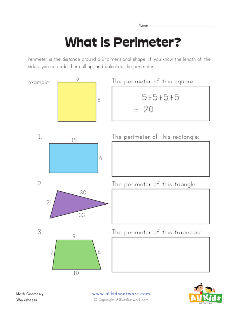 Perimeter Worksheet1 | PDF | Elementary Geometry | Classical Geometry