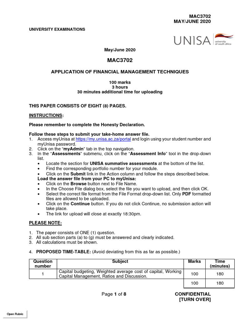 Question Paper May June 2020 | PDF | Loans | Debt