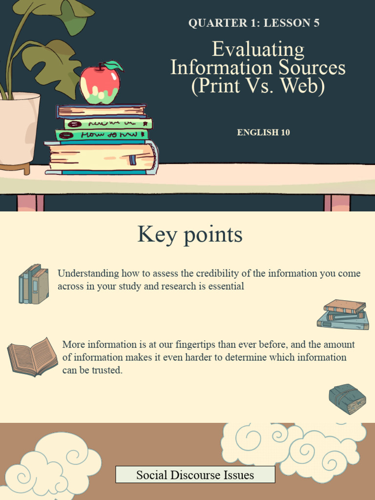 Q1-M5 - Evaluating Information Sources (PrintVs - Web) | PDF | Information | Accuracy And Precision