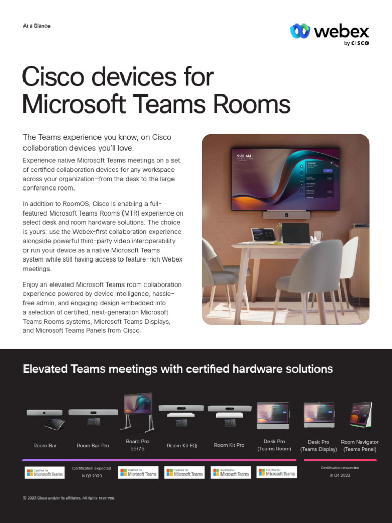 cisco-devices-for-microsoft-teams-rooms | PDF | Computing | Software