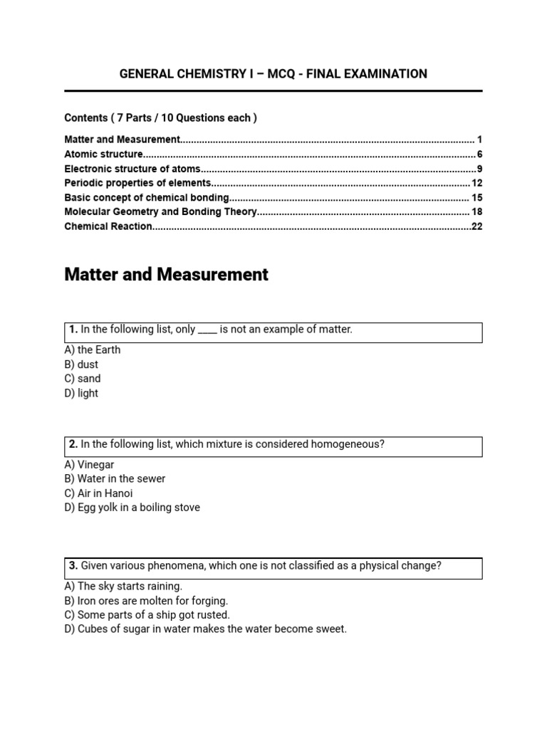 MCQ - Revision 3 - Gen 14 | PDF | Atomic Orbital | Atoms