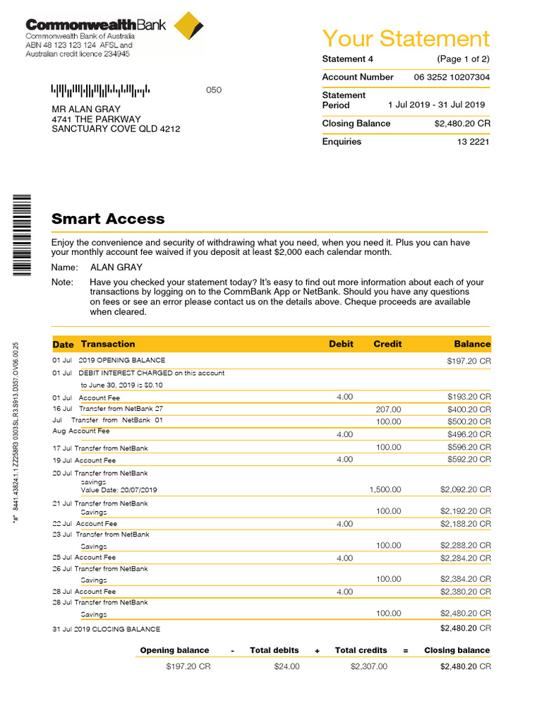 Commonwealth Bank | PDF | Debit Card | Cheque