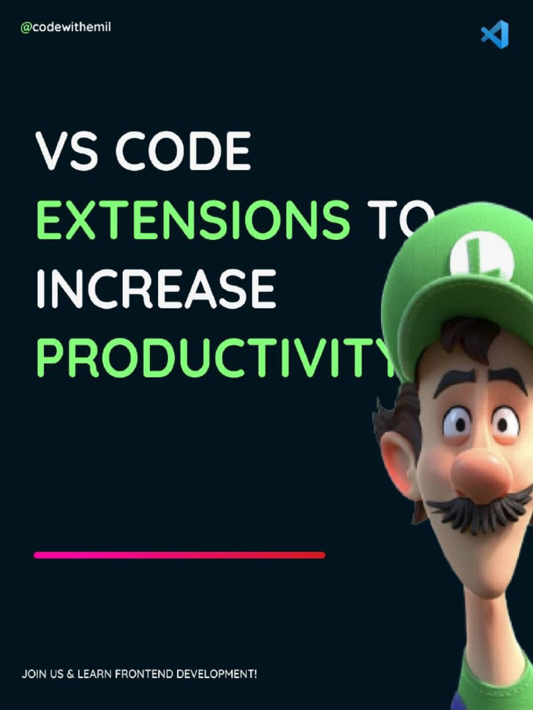 VS Code Extensions To Boost Your Productivity | PDF