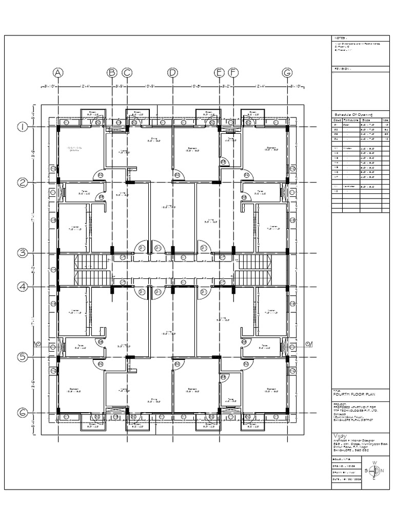 Fourth Floor Plan | PDF | Buildings And Structures