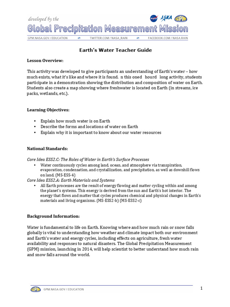 Earth's Water TG | Download Free PDF | Water | Earth