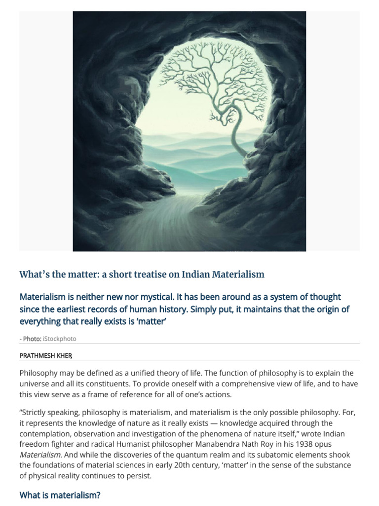 Indian Materialism Explored | PDF | Materialism | Matter