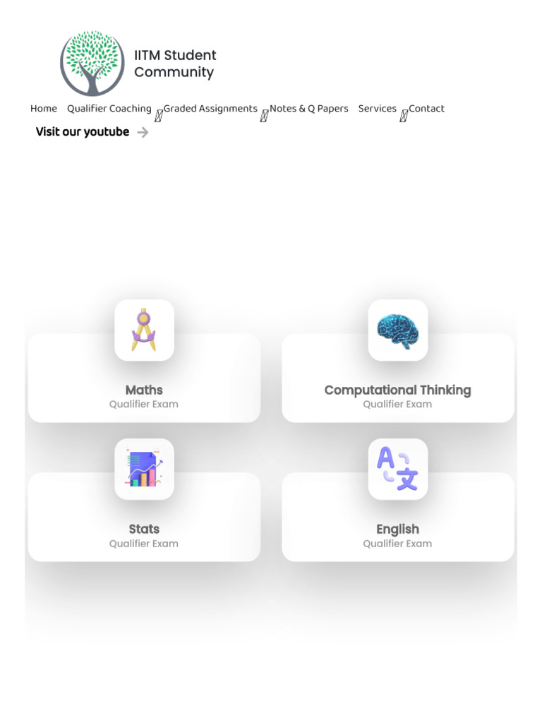 Iitm. Mat. 3.syllabus | PDF | Statistics | Descriptive Statistics