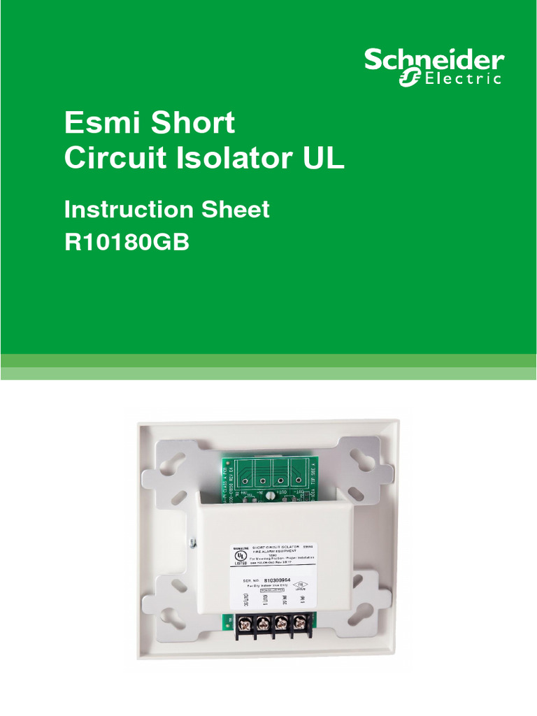 Schneider Isolator Module | PDF | Electrical Wiring | Electrical ...