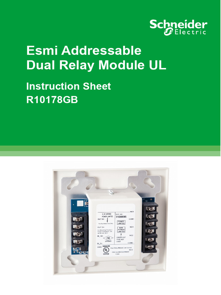 Schneider Relay Module | PDF | Relay | Electrical Engineering
