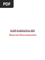 Material Determination Process in Sap SD | PDF | Invoice | Pricing