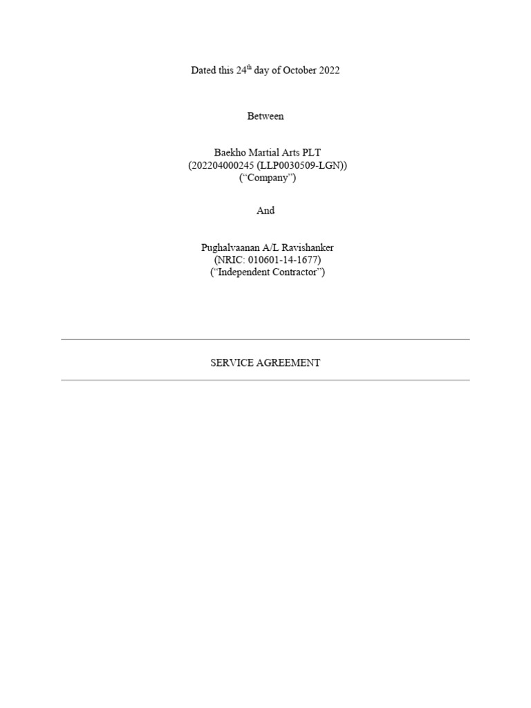 Employment Contract Draft | PDF | Liquidation | Employment