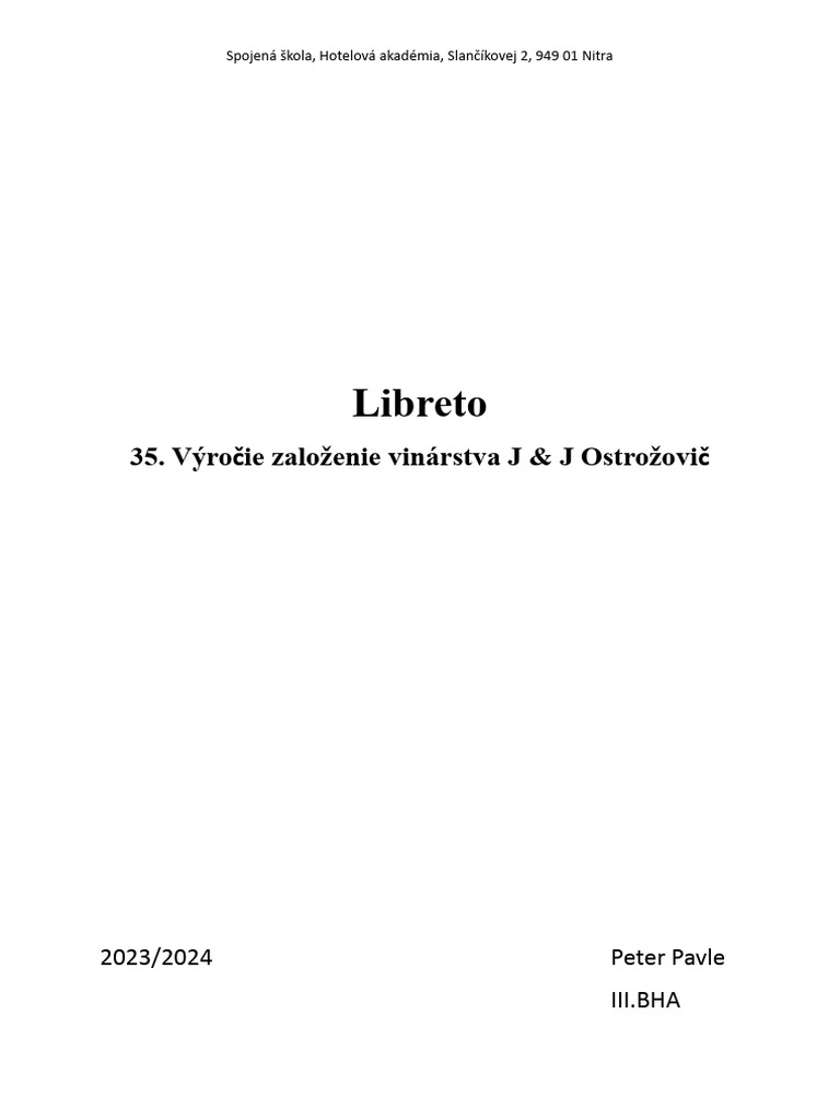 Libreto | PDF