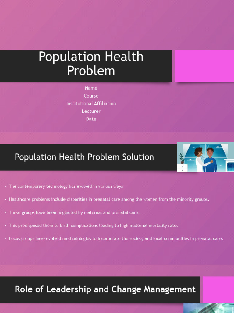 Population Health Problem | PDF | Maternal Death | Health Care