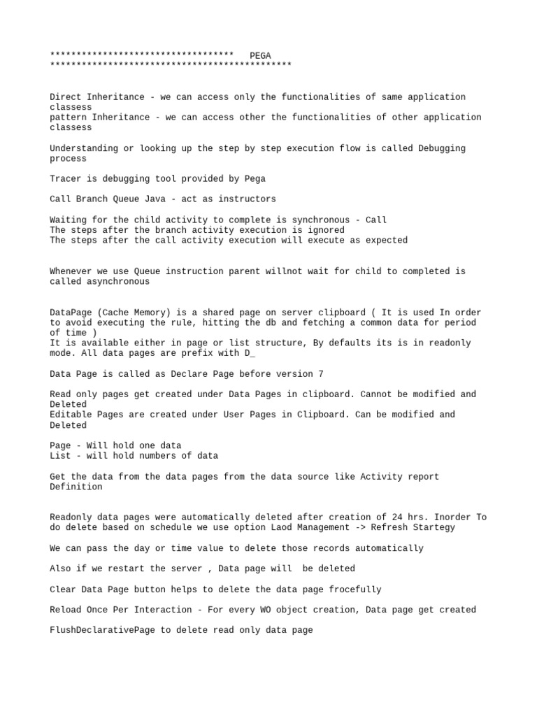 PEGA | PDF | Class (Computer Programming) | Computer File