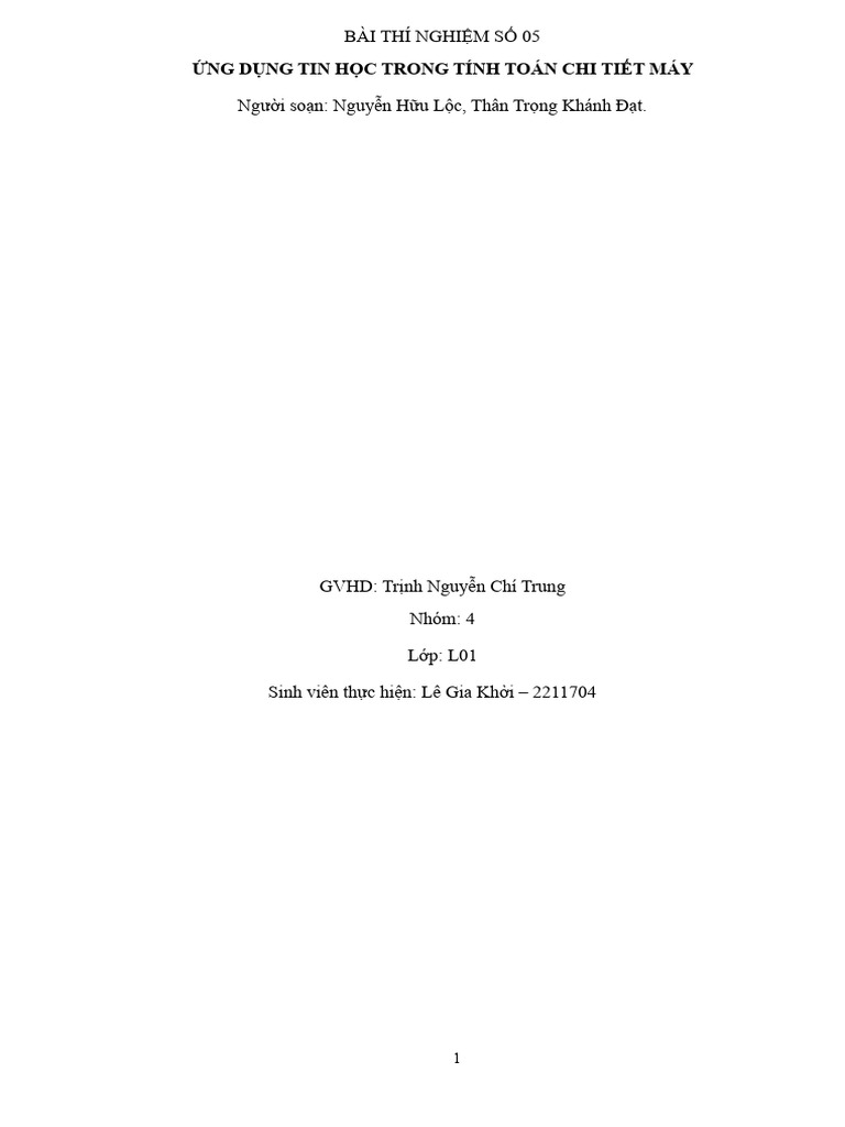 L P L01 - Nhóm 4 - Bài 5 | PDF