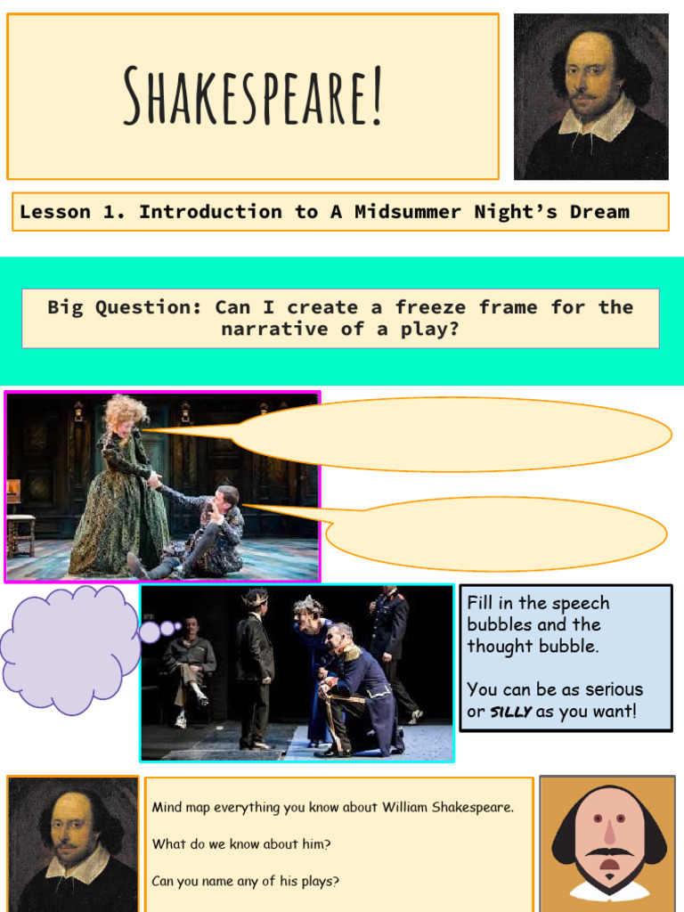 A Midsummer Night's Dream Activities | PDF | A Midsummer Night's Dream