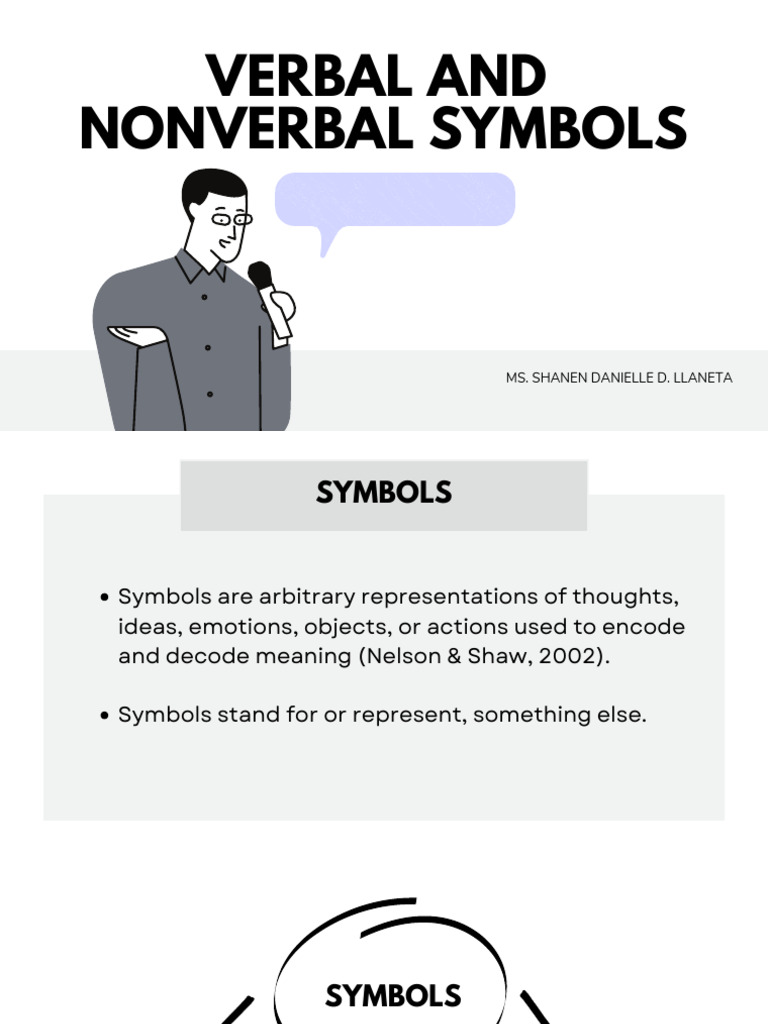 Verbal and Nonverbal Symbols Explained | PDF | Nonverbal Communication ...