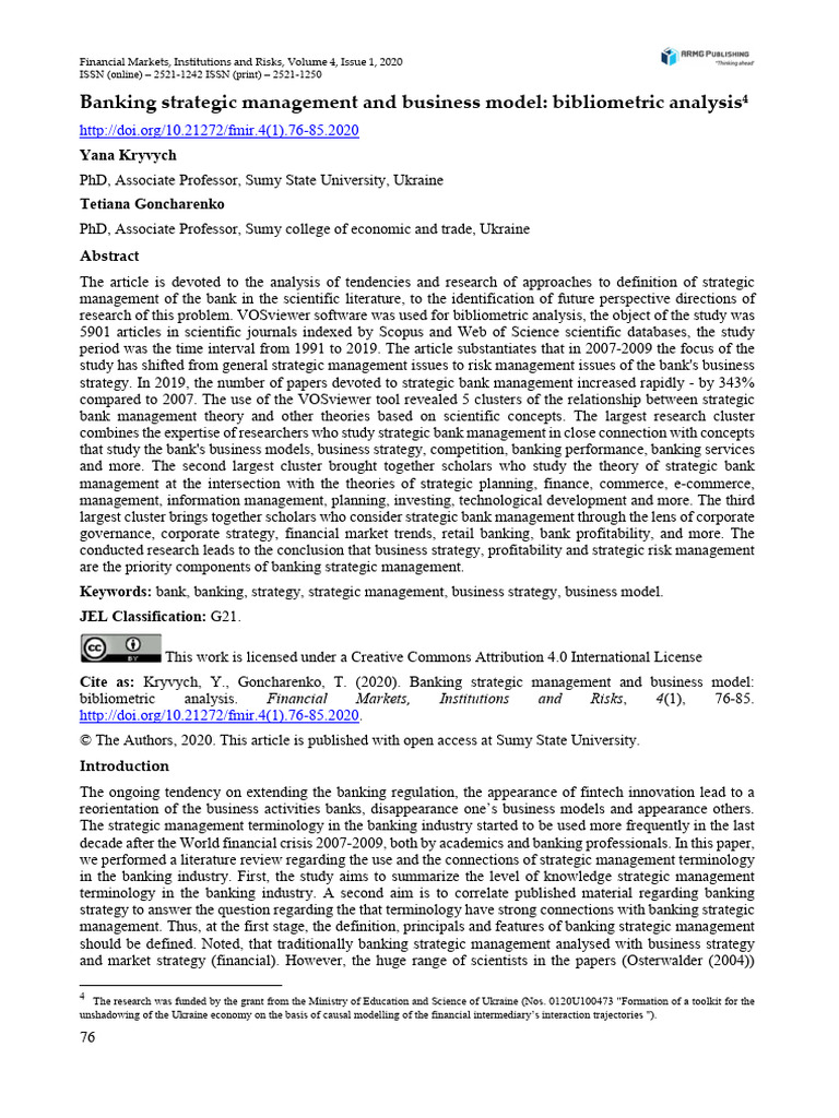 Banking Strategic Management Analysis | PDF | Strategic Management | Banks