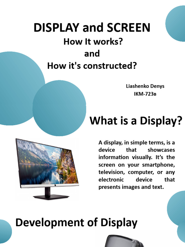 Презентация Microsoft PowerPoint | PDF | Computer Monitor | Liquid Crystal Display
