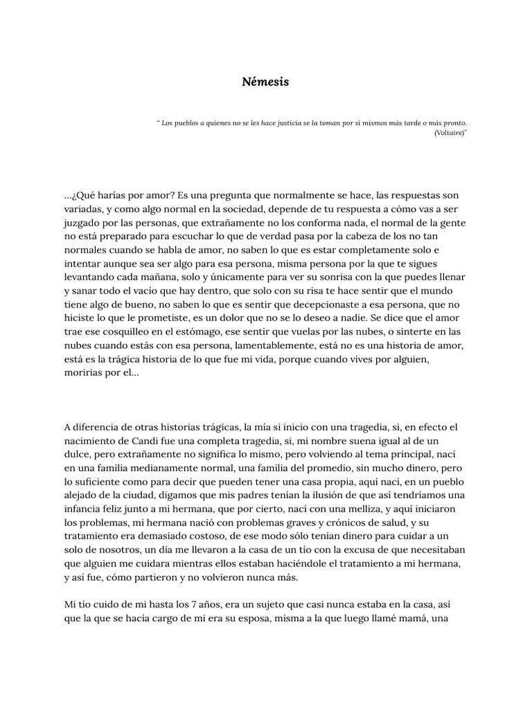 Némesis - 1 | PDF | Amor