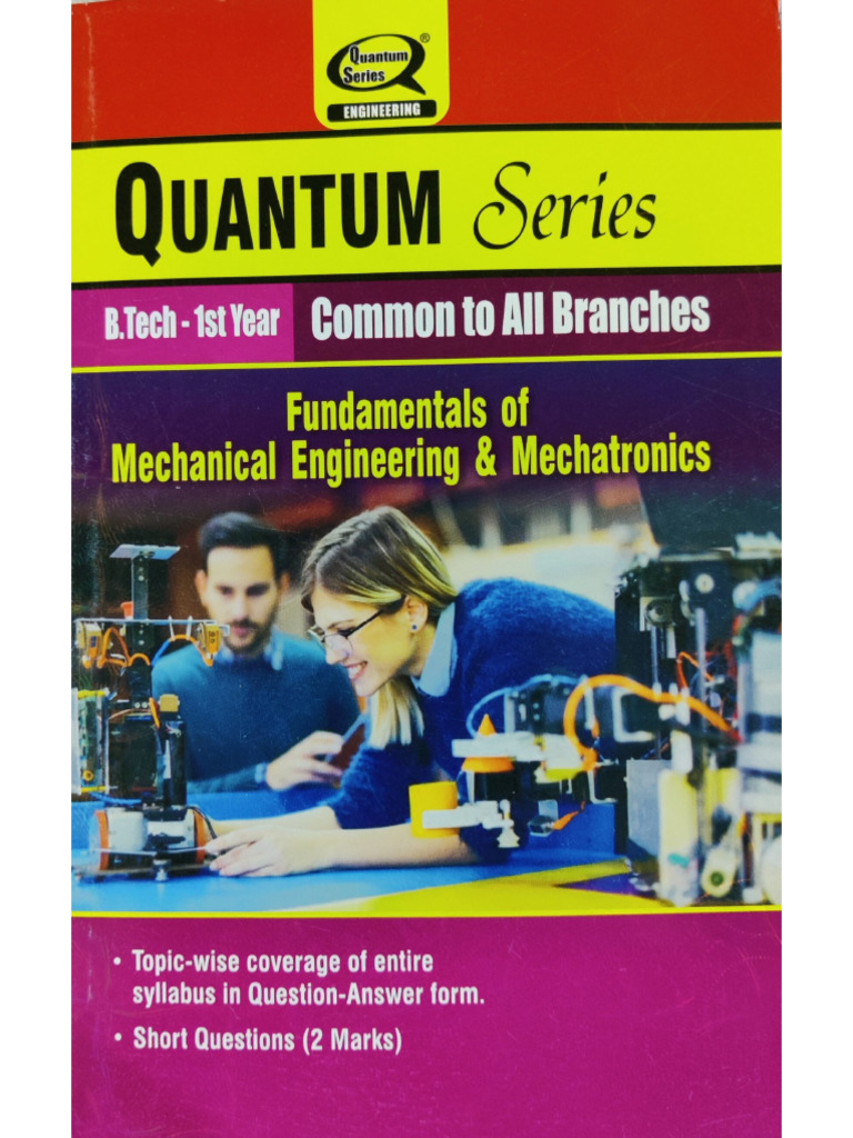 Fundamentals of Mechanical Engg. & Mechatronics (Ask) | PDF